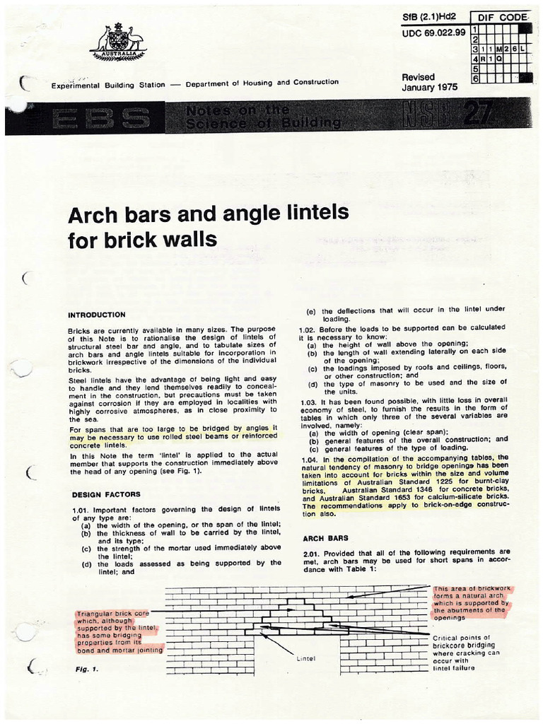 EBS-Arch Bars and Lintels | PDF