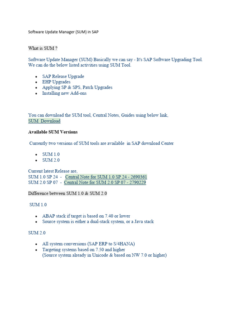 SAP Software Update Manager Guide | PDF | Superuser | Computer Architecture