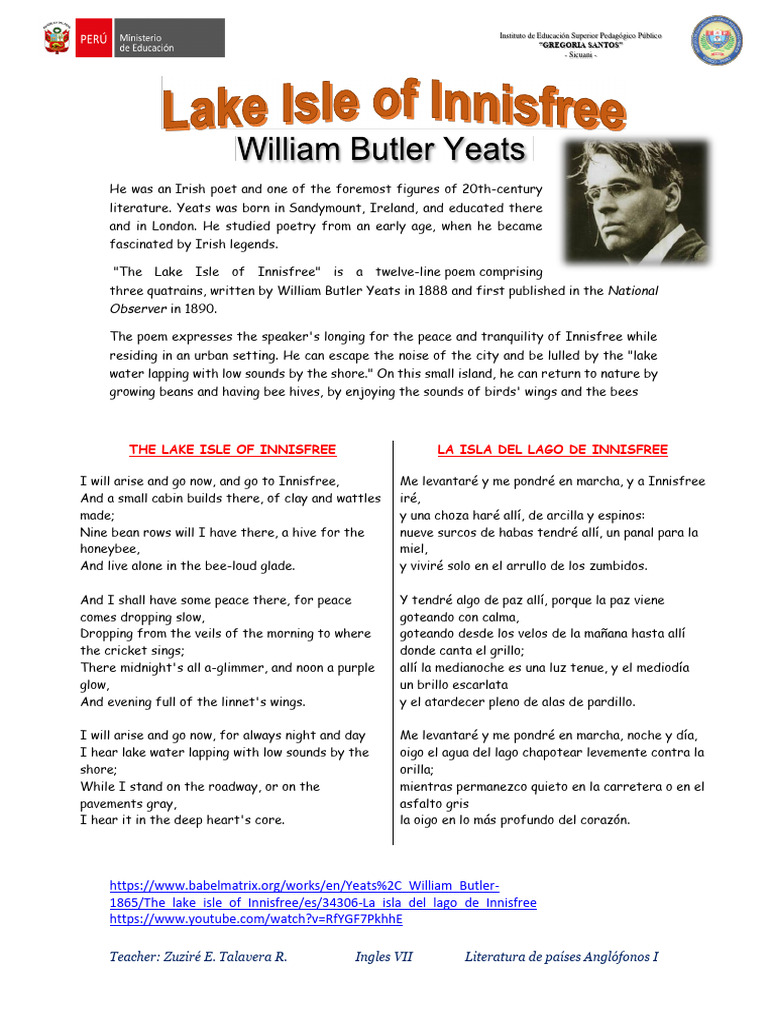 Sesion 8 Poetry Willian Butler - Robert Frost | PDF | Poetry