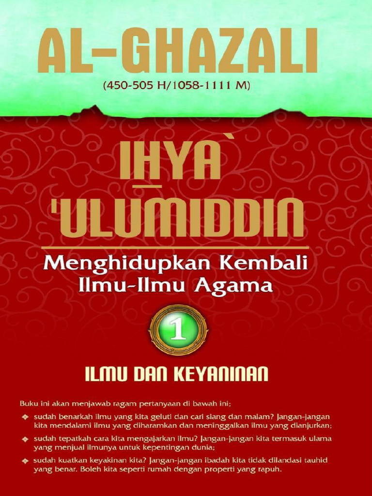 Terjemah Ihya' Ulumiddin 1 | PDF
