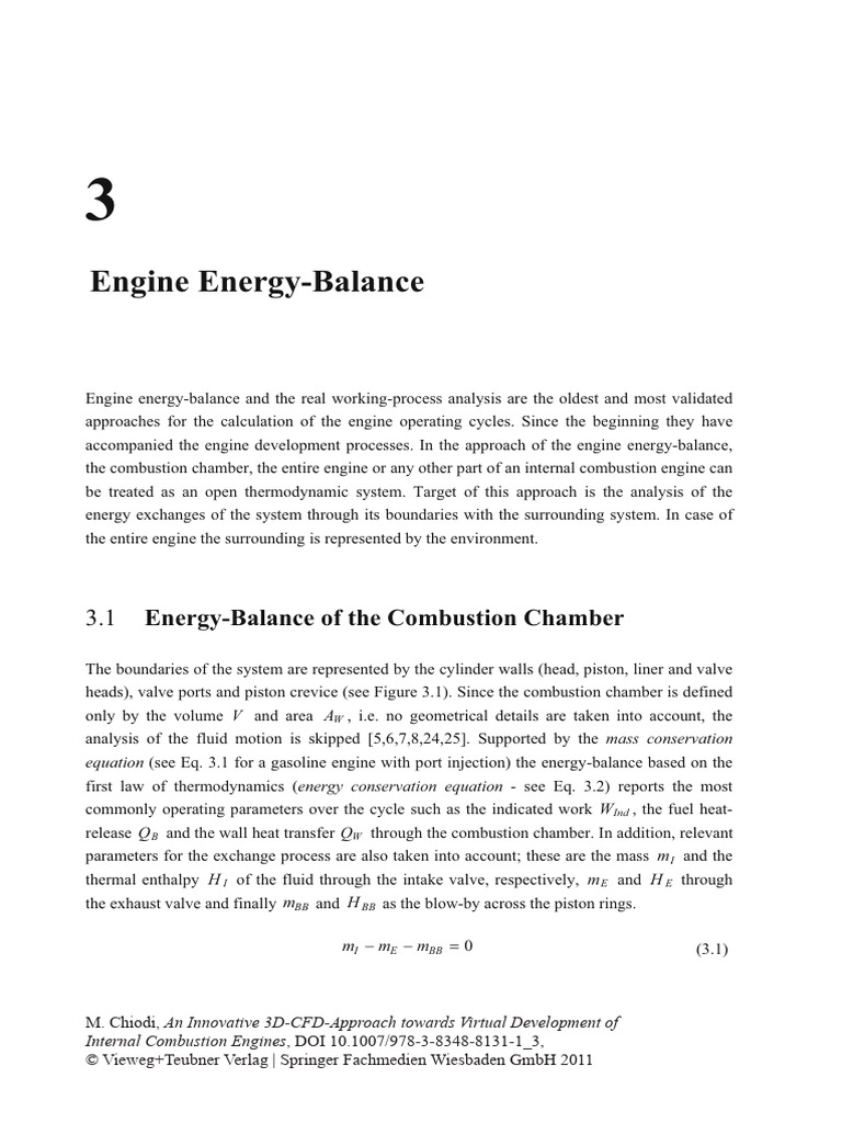 Energy Balance 2 | PDF | Internal Combustion Engine | Heat