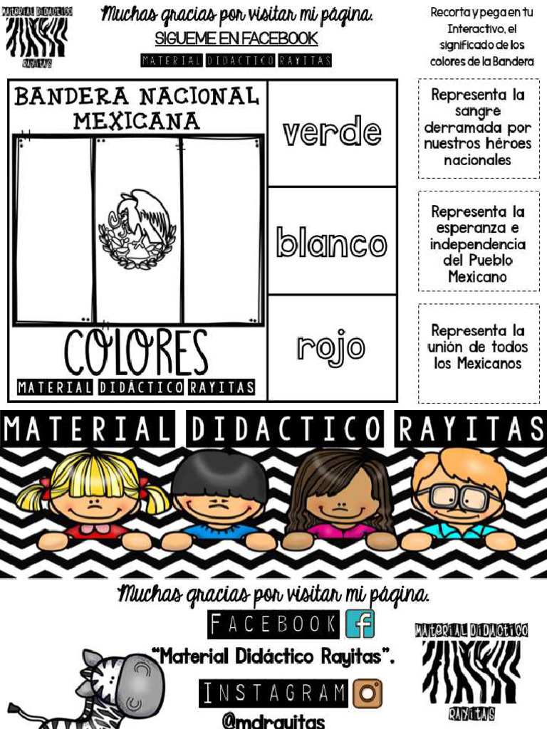 Maravillo Material Interactivo Para Trabajar El Día de La Bandera de ...