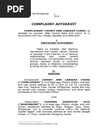 Complaint Affidavit Cyberlibel 1 | PDF | Defamation | Crime & Violence