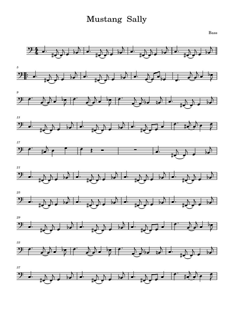 Mustang Sally Bass | PDF