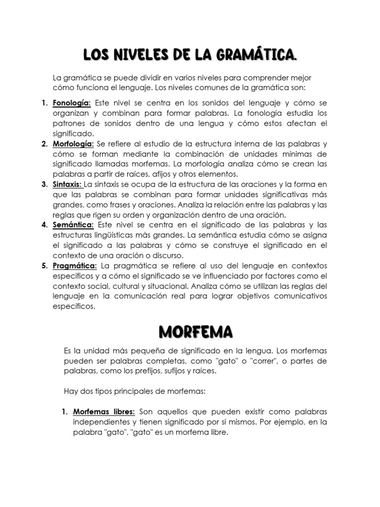 Grama Tica | PDF | Palabra | Oración (Lingüística)