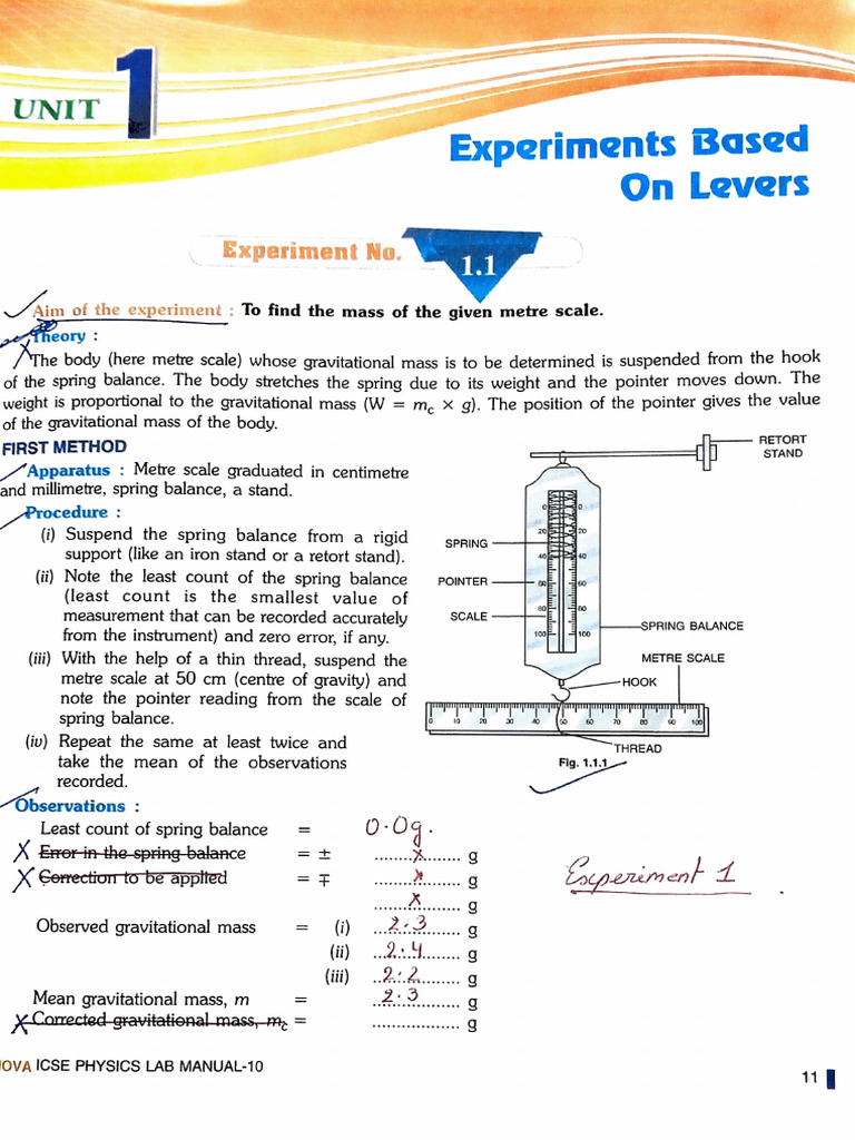 Nova Biology Lab Manual Class 10 Marked | PDF