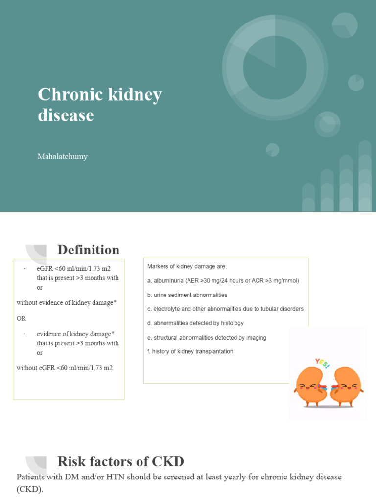 CKD CPG Presentation | PDF | Chronic Kidney Disease | Nephrology