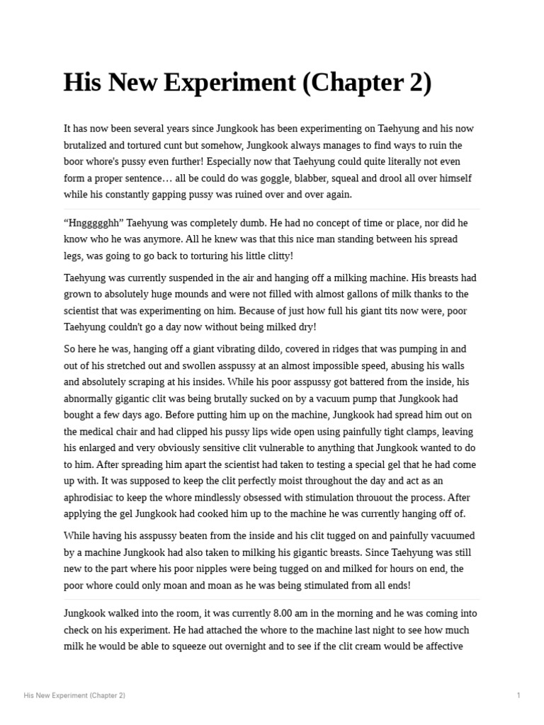 His New Experiment (Chapter 2) | PDF