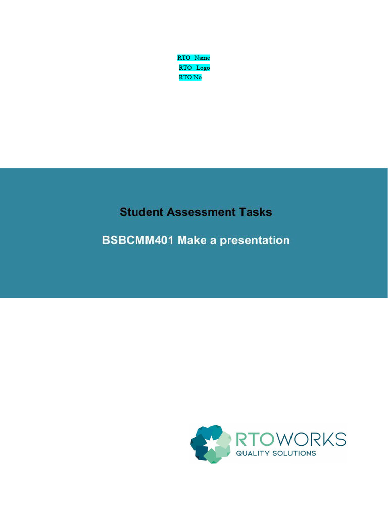BSBCMM401 Student Assessment Tasks 12-06-20 | PDF | Questionnaire ...