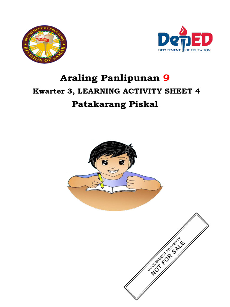 Final - AP9 - Q3 - LAS 4 - WK 6 - Patakarang Piskal | PDF