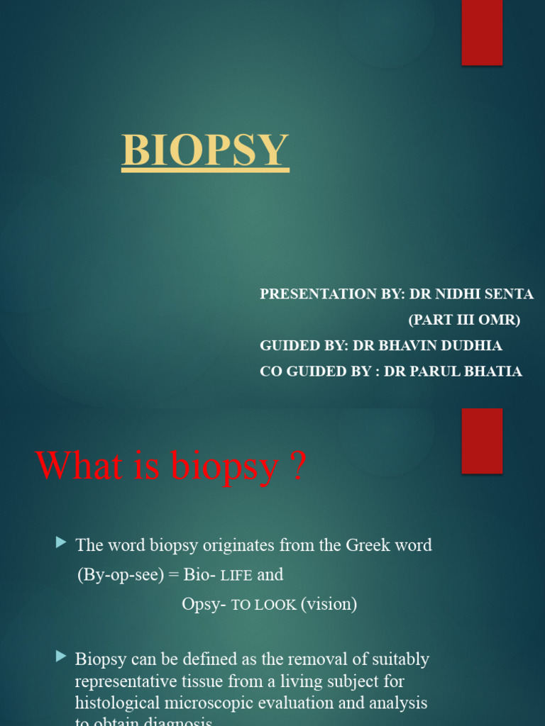 OMR Biopsy | PDF | Biopsy | Cytopathology