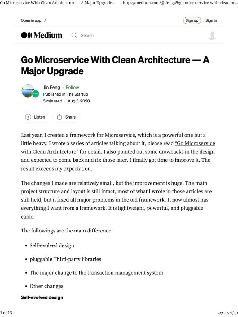 Go Microservice With Clean Architecture — a Major Upgrade _ by Jin Feng ... Go Microservice With Clean Architecture — a Major Upgrade _ by Jin Feng ...