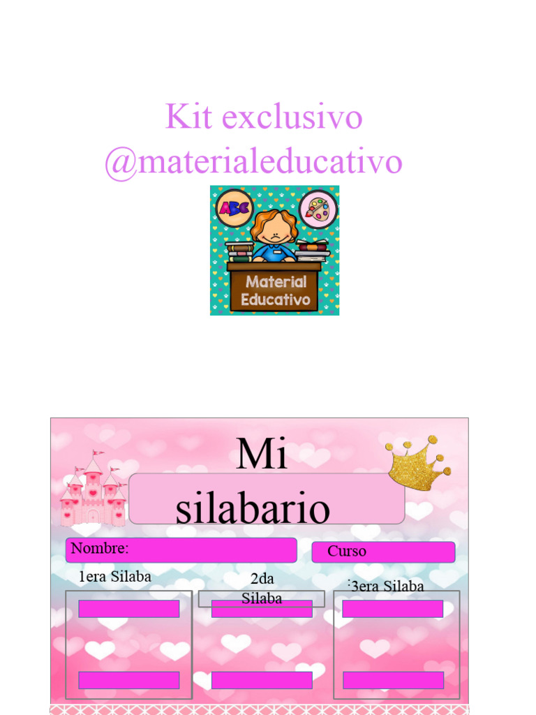 Silabas Editables.pptx (1) | PDF