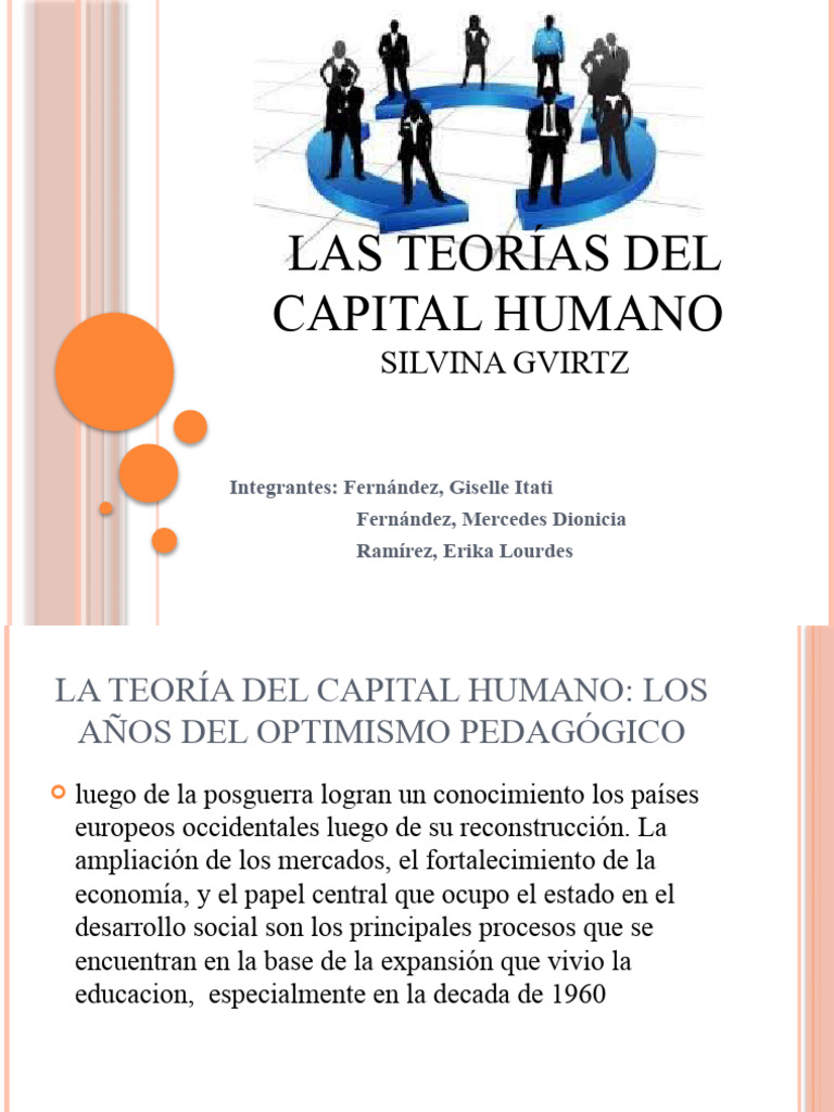 El Capital Humano | PDF | Capital humano | Capital (economía)