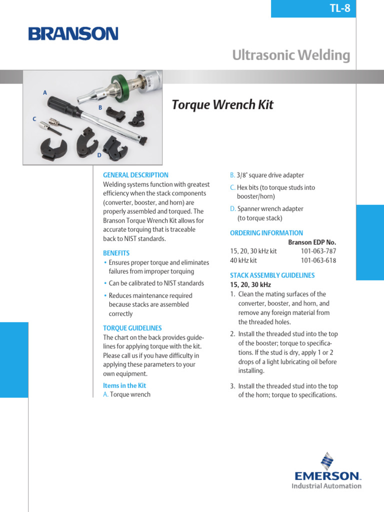 TL 8 Torque Wrench Kit | Download Free PDF | Mechanical Engineering