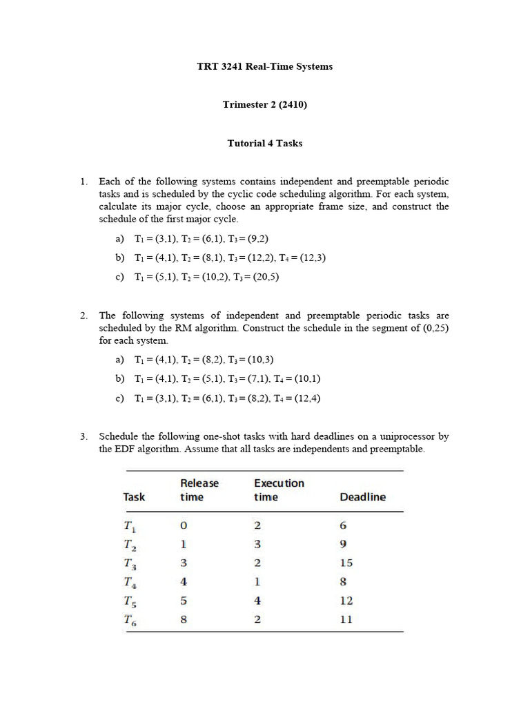 Tutorial 4 Question | PDF