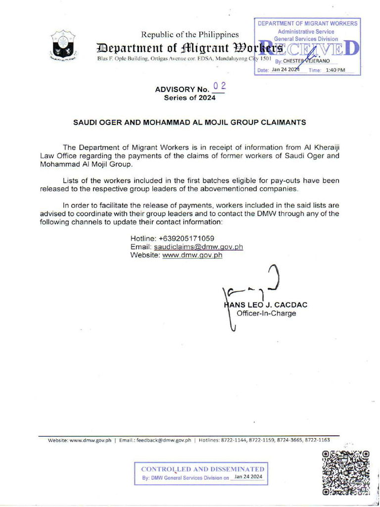 DMW Advisory 02 2024 | PDF