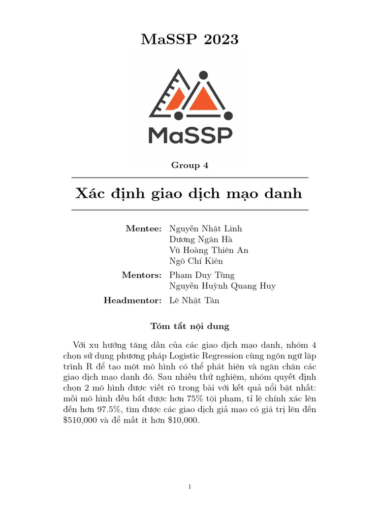 Fraudulent Transactions Detection Pdf