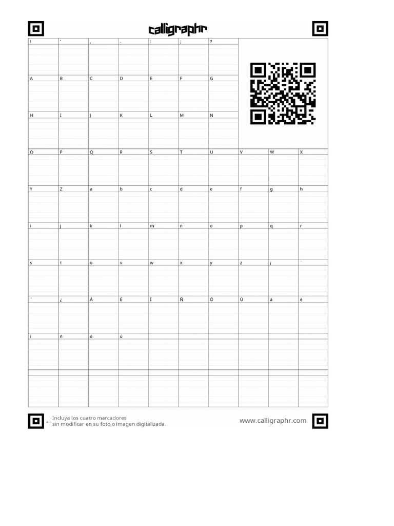 Calligraphr Template | PDF