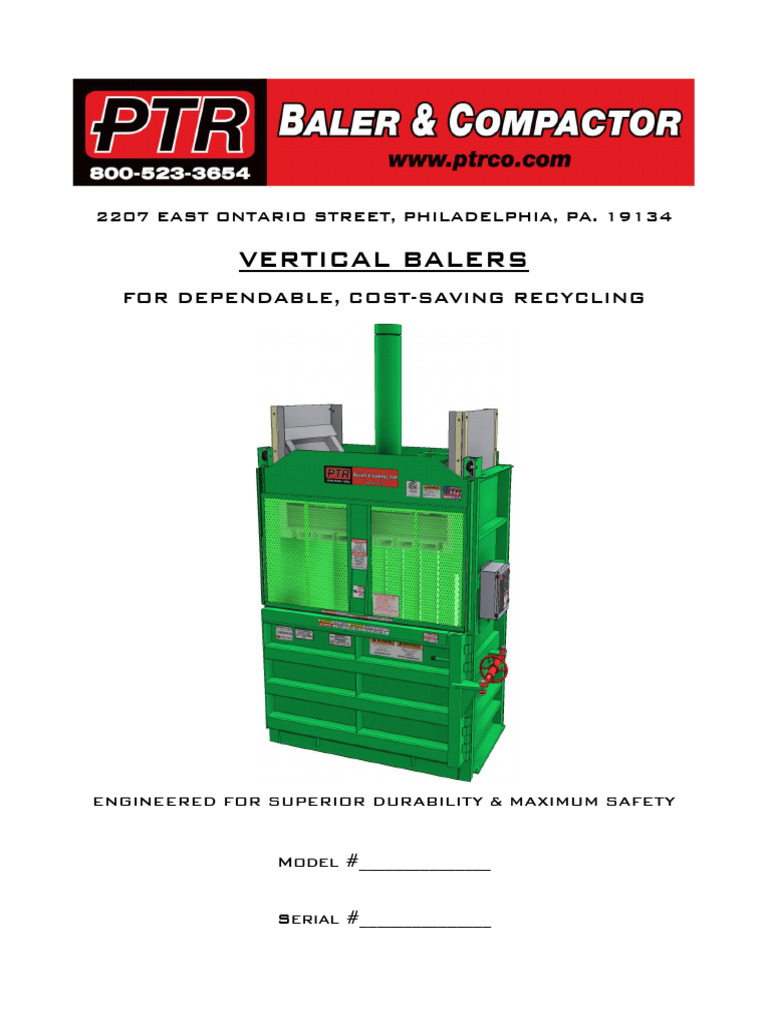 Baler Manual | PDF | Safety