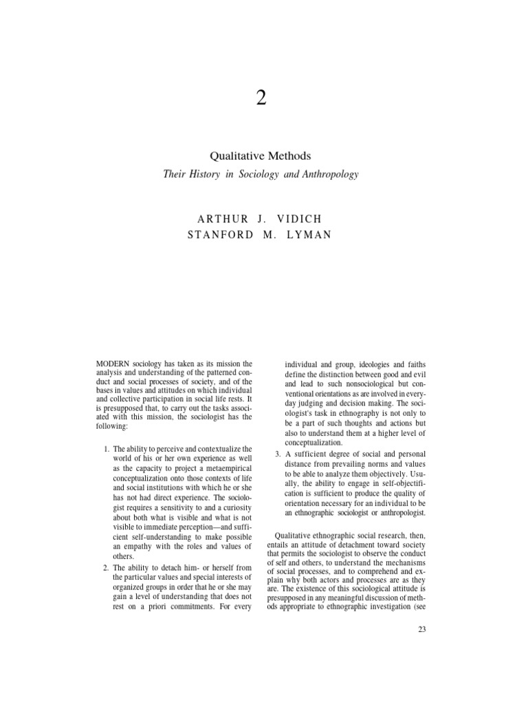 Qualitative_Methods | PDF | Ethnography | Sociology