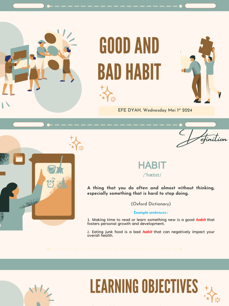 2.good and Bad Habit - Wed - 01052024 - Efe Dyah - Revised | PDF ...