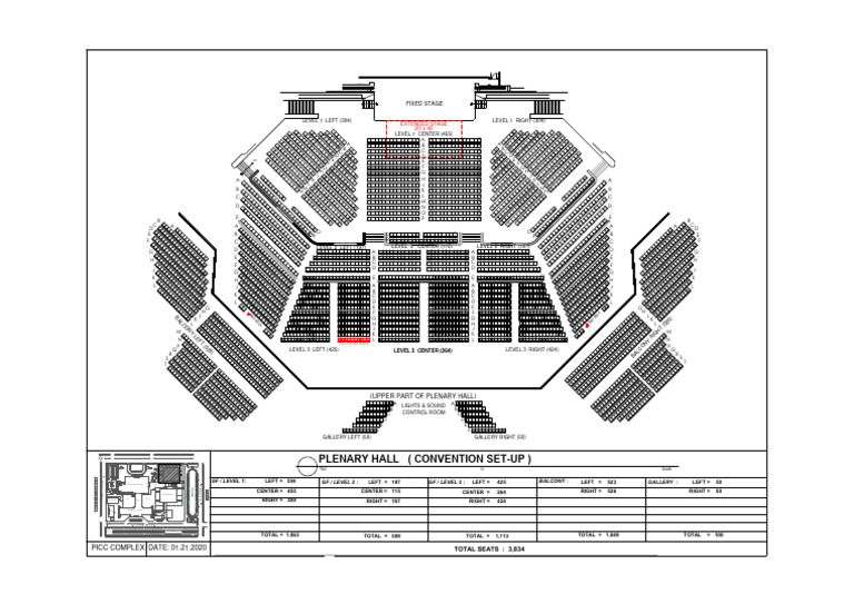 Plenary Hall CONVENTION SET UP 1 | PDF