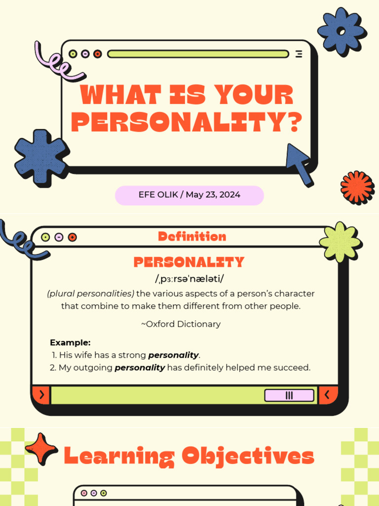 Understanding Personality Traits and Vocabulary | PDF | Human ...