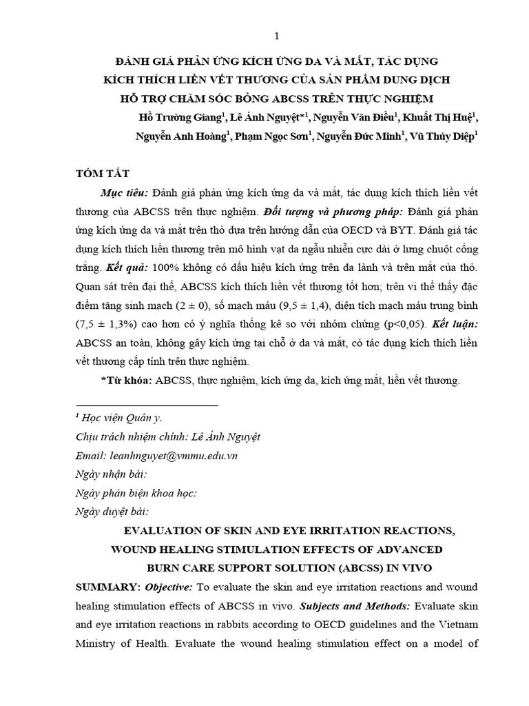 Bài Báo ABCSS (Anh Giang) | PDF