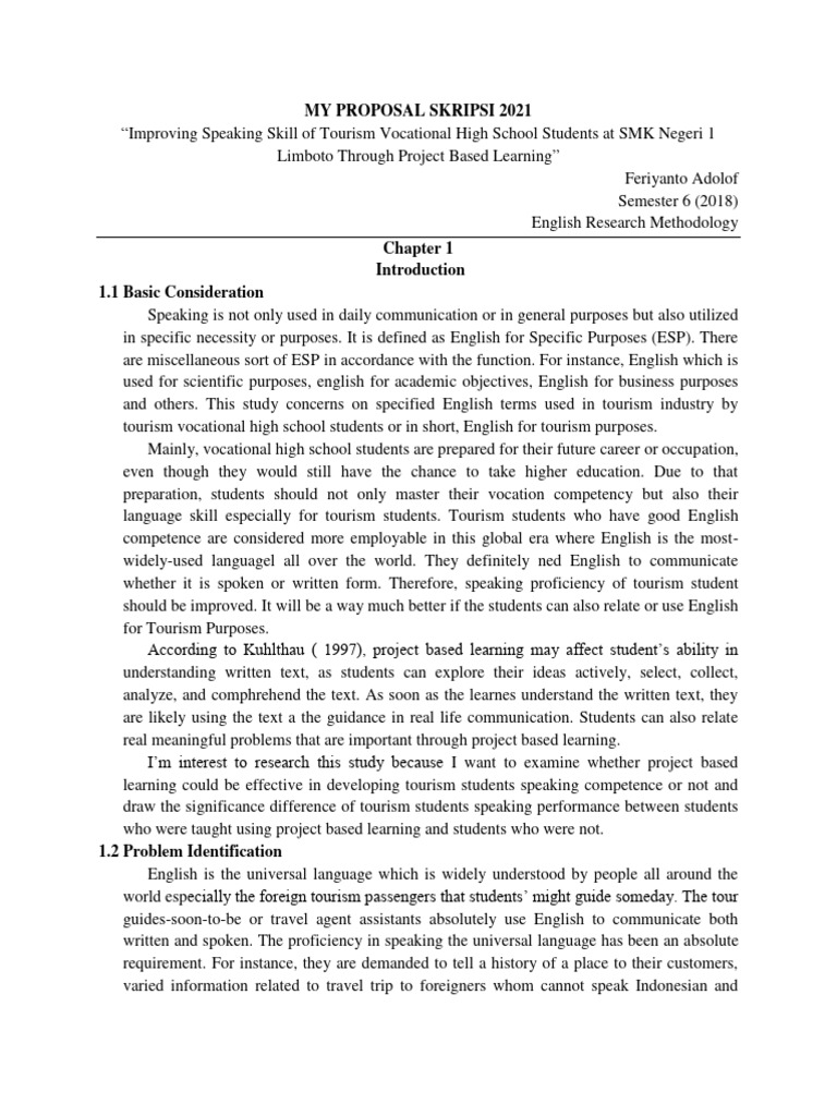 DRAFT 2 FERI | PDF | Project Based Learning | Learning