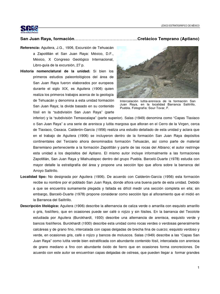San Juan Raya Puebla | PDF | Caliza | México
