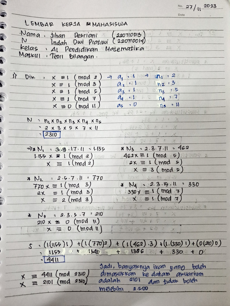 Teori Bilangan | PDF