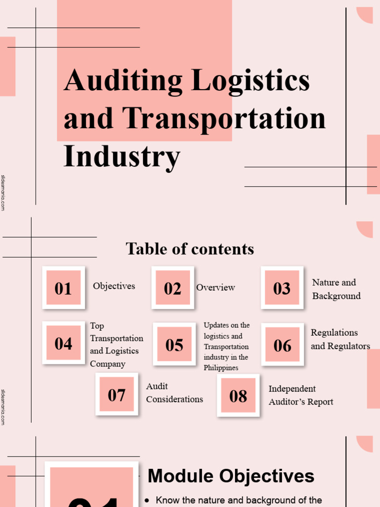 Auditing Logistics and Transportation Industry | PDF | Logistics ...