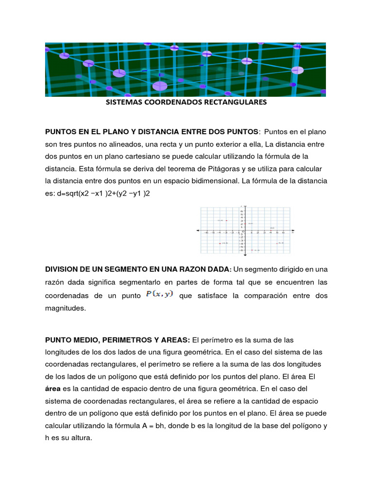 Sistemas Coordenados Rectangulares | PDF | Sistema coordinado | Sistema ...