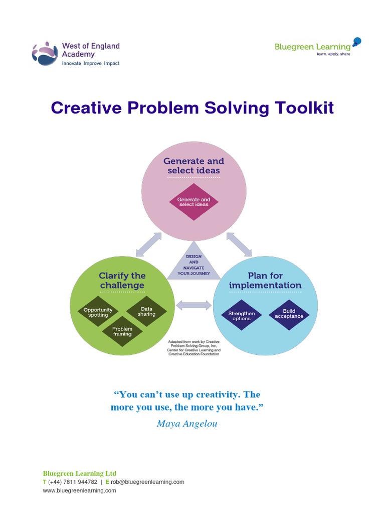 Creative-Problem-Solving-Toolkit | Download Free PDF | Creativity ...
