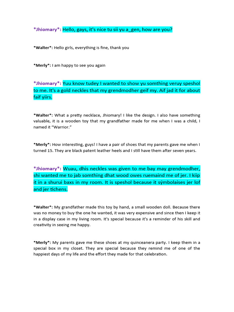 Meaningful Objects and Memories | PDF