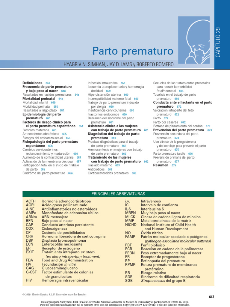 APP Gabbe | PDF | Parto prematuro | El embarazo