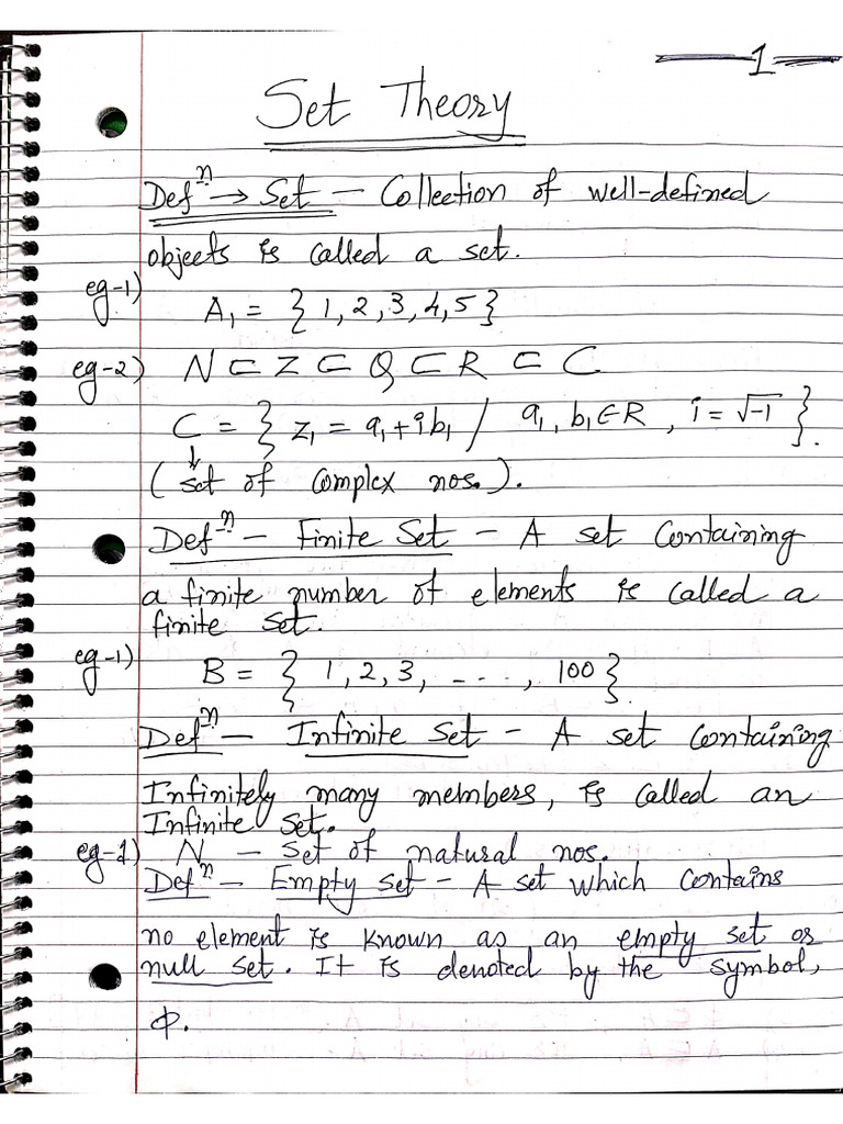 Set Theory | PDF