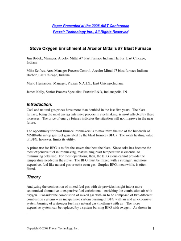 Aist Stove Oxygen Paper | PDF | Combustion | Stove