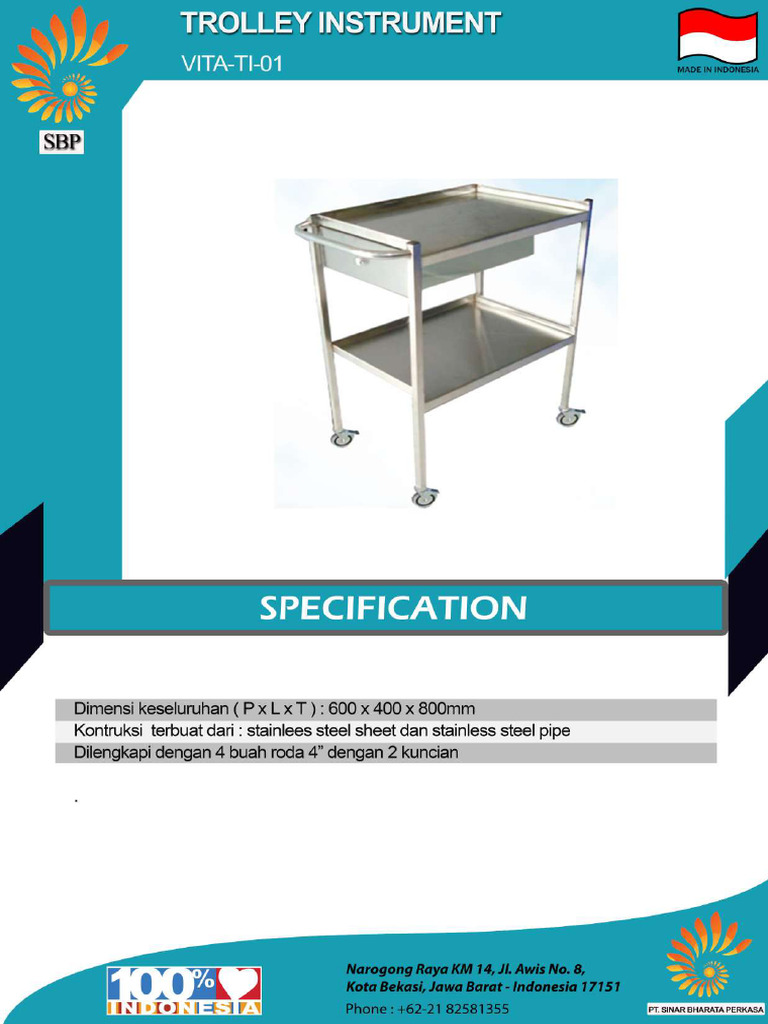 Brosur Trolley Instrument | PDF