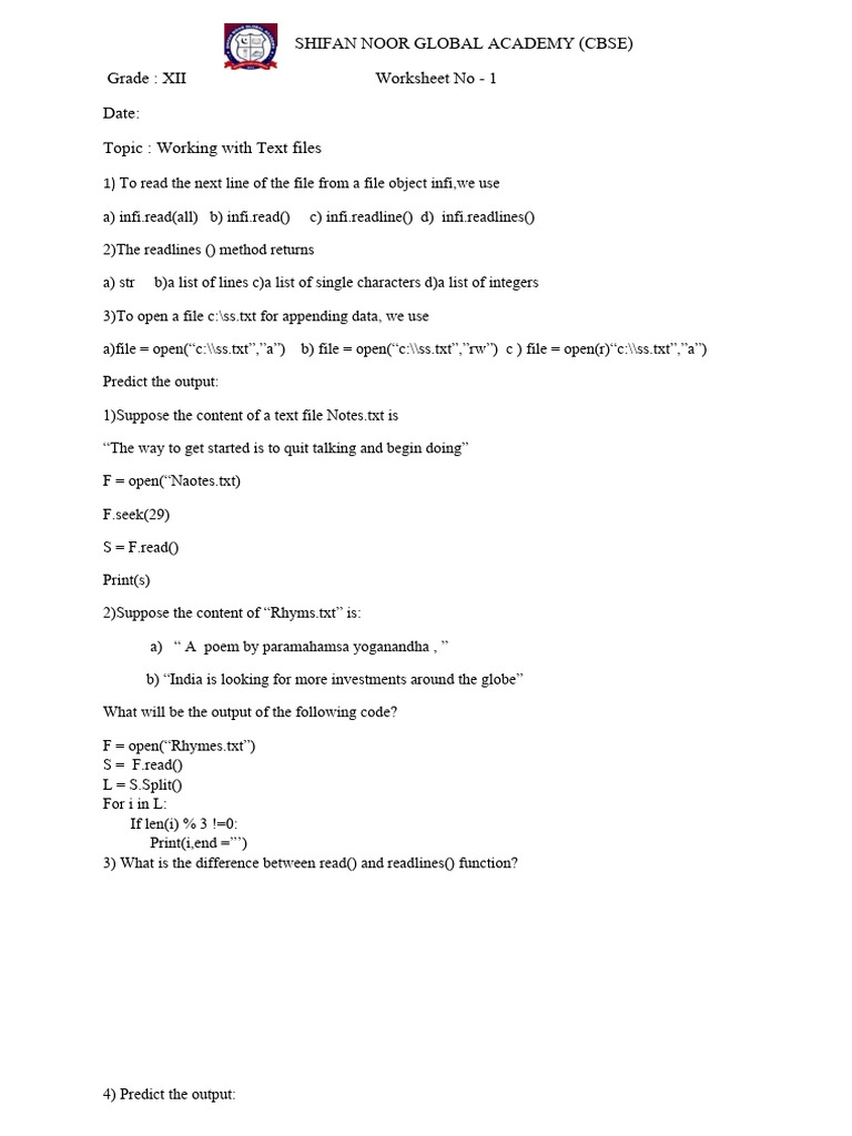 worksheet - computer | PDF | Text File | Computer Data
