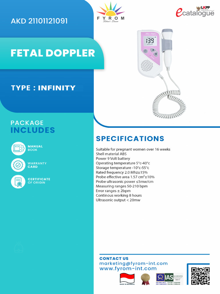 Brosur - Fetal Doppler | PDF