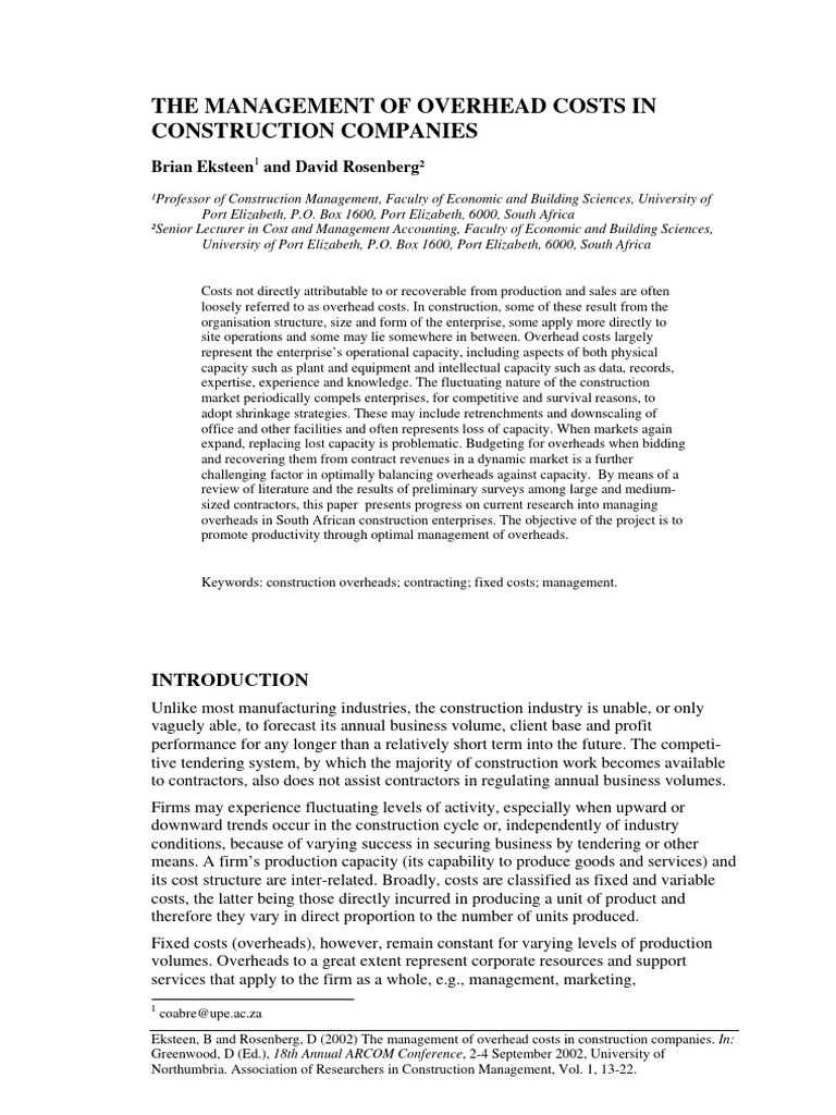 Ar2002-013-022 Eksteen and Rosenberg | PDF | Expense | Cost