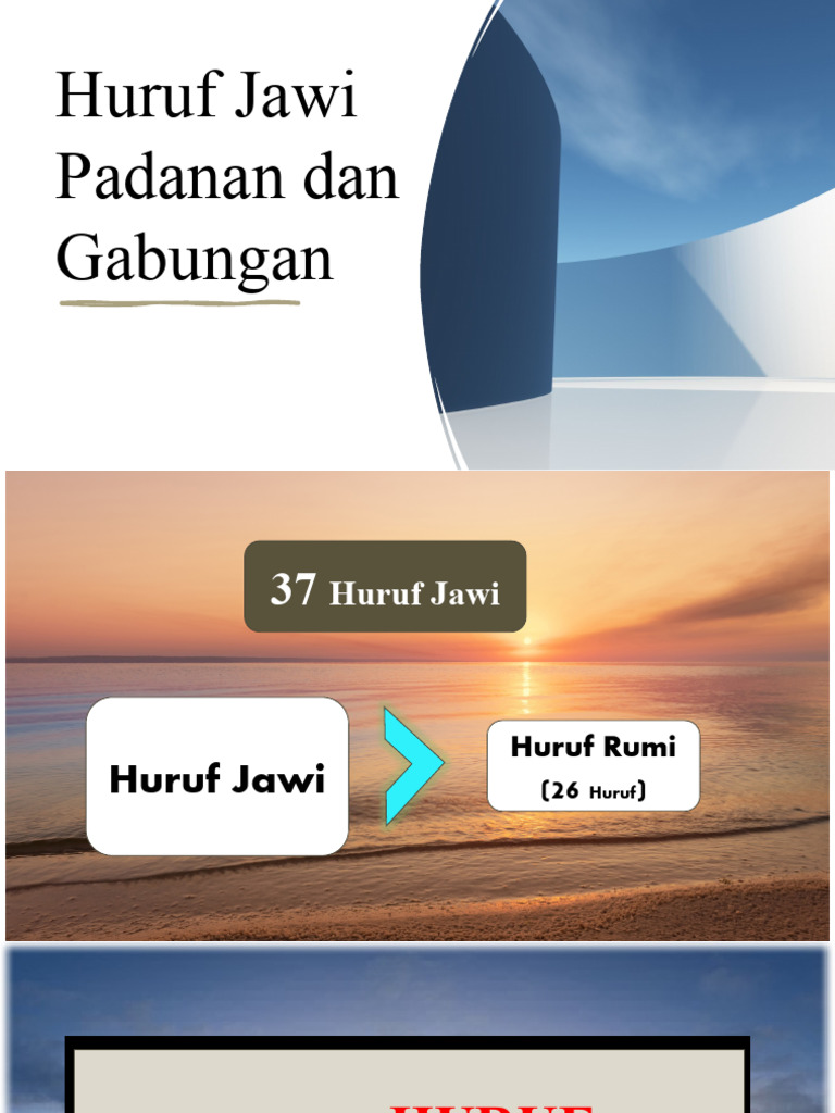 Padanan dan Gabungan Huruf Jawi | PDF | Seni & Disiplin Bahasa