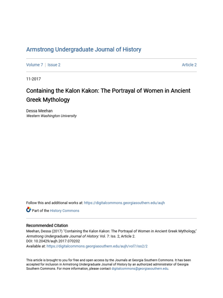Women in Ancient Greek Mythology | PDF | Helen Of Troy | Aphrodite