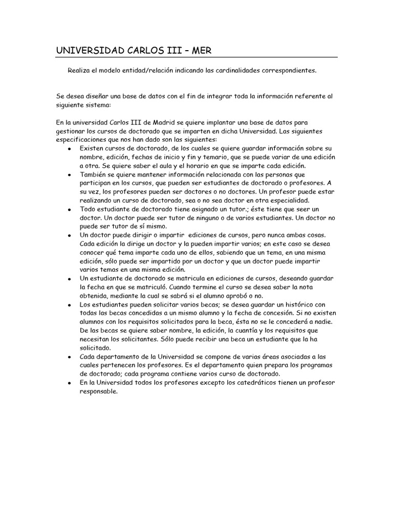MER Univ Carlos III | PDF | Doctorado | Maestros
