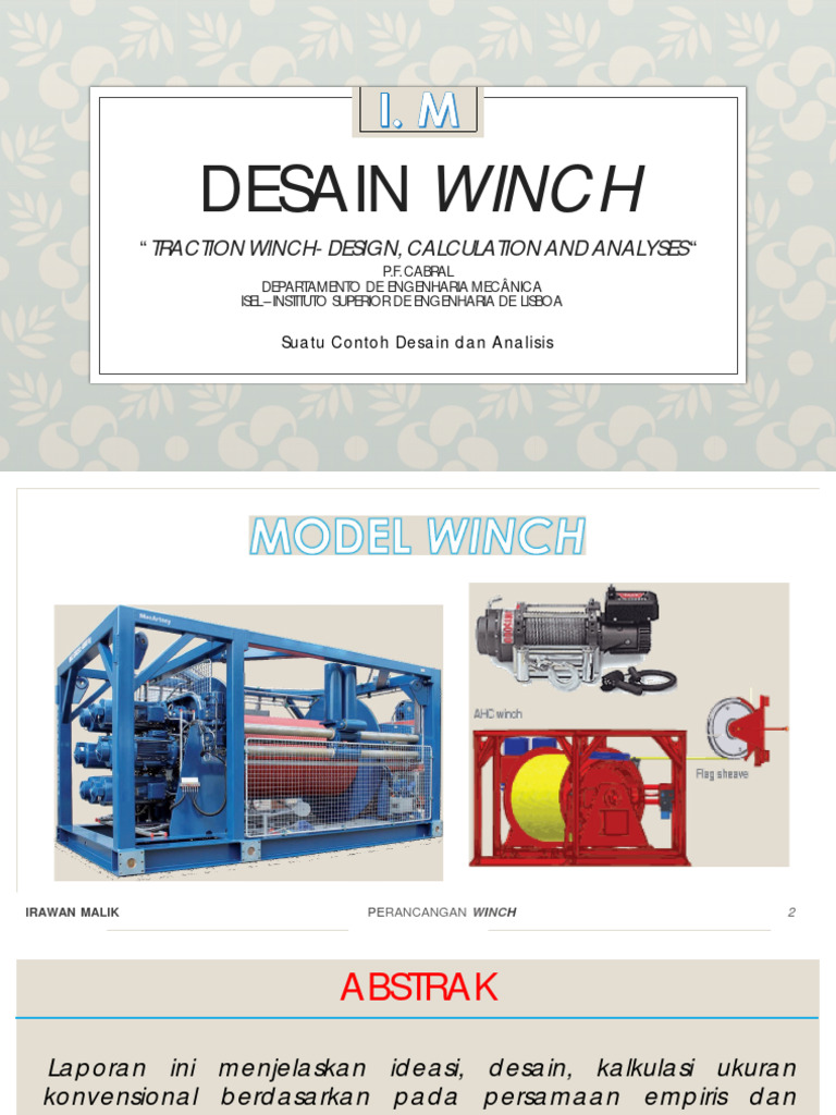 Example Design Winch in D | PDF