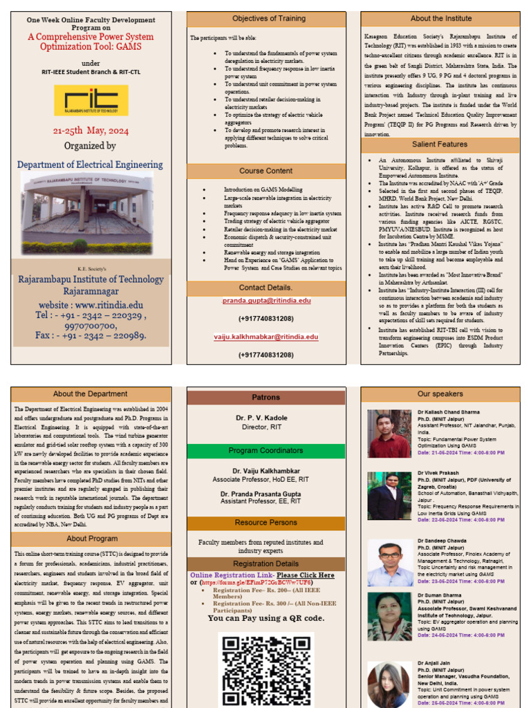 Revised Final Brochure GAMS_FDP_21_25_2024 | PDF | Doctor Of Philosophy | Engineering