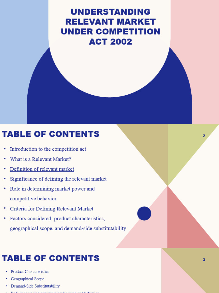 Understanding relevant market under competition act 2002 (1) | PDF ...