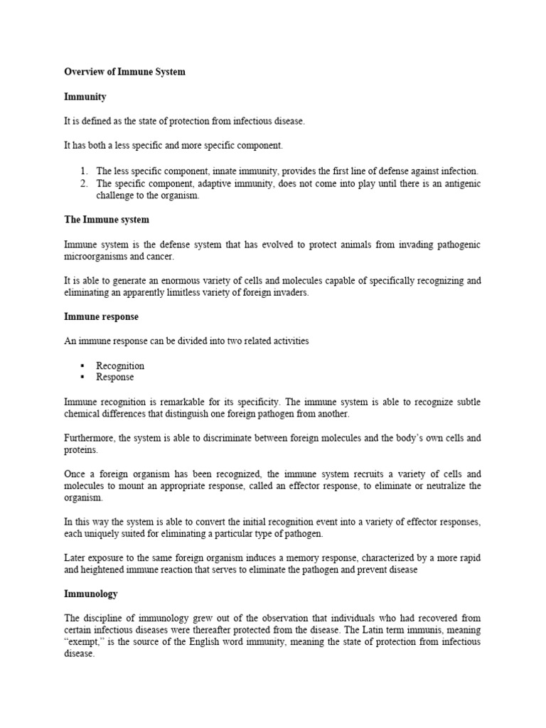 Lecture 58-64 | PDF | Immune System | Innate Immune System